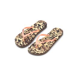 O`Neill O'NEILL T-Bar Sandals 'Profile Graphic' female size 37 Lemon yellow / Apricot / Black