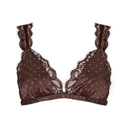 Hunkem&ouml;ller Hunkem&ouml;ller BH 'Eva' Damen Gr&ouml;&szlig;e 90 schoko / wei&szlig;