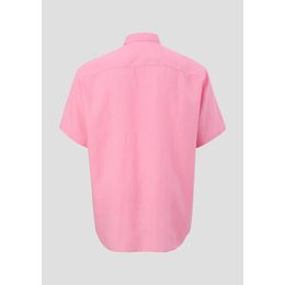 s.Oliver Men Big Sizes Button Up Shirt male size XXL Pitaya