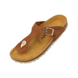 Palado T-Bar Sandals 'Palado Kos Suede Premium Leather' female size 38 Brown