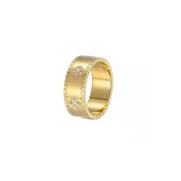 Rougemont Jewellery Ring 'Gl&uuml;cksbringer Ring Kleeblatt -Design' Damen Gr&ouml;&szlig;e 52 gold