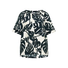 Cecil Carmen-Bluse mit Kurzarm und Bl&auml;tterprint Damen Gr&ouml;&szlig;e XS gr&uuml;n