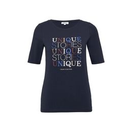 s.Oliver T-Shirt Damen Gr&ouml;&szlig;e L blau / navy / burgunder / wei&szlig;