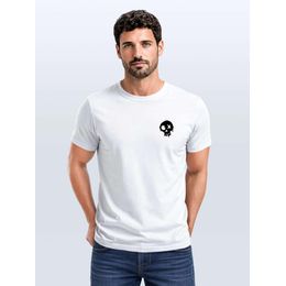 Neverless Shirt 'Skull' Herren Gr&ouml;&szlig;e 5XL wei&szlig;