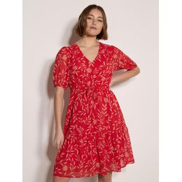 Apricot Silhouette Leaf Mini Dress ' ' Damen Gr&ouml;&szlig;e 44 rot Sommerkleid