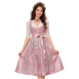 Kojooin Kleid Damen Gr&ouml;&szlig;e 44 pink Sommerkleid