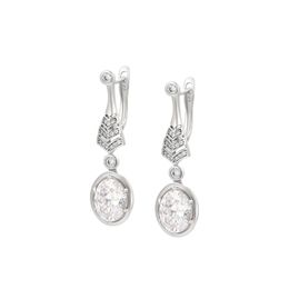 faina Ohrringe Damen Gr&ouml;&szlig;e One Size silber / transparent