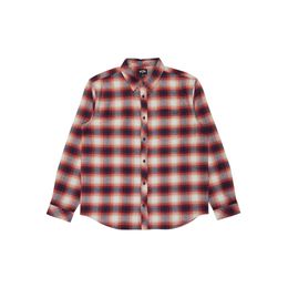 Billabong Button Up Shirt 'Coastline' male size M mottled blue / Light grey / mottled purple / Red