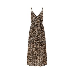 Cloud5ive Kleid Damen Gr&ouml;&szlig;e 34 hellbraun / schwarz Sommerkleid