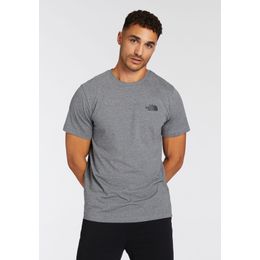 The North Face Herren T-Shirt "M SS SIMPLE DOME TEE", grau, Gr. S, unifarben, Jersey, Obermaterial: 85% Baumwolle, 15% Polyester, Shirts, mit