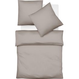 Bettw&auml;sche Fleuresse, grau, Flanell, Obermaterial: 100% Baumwolle, Bettw&auml;sche, "Lech 3089", Edelflanell, Baumwolle, in Gr. 135x200, 155x220, 200x200cm