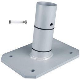 Pfostentr&auml;ger Windhager, B:15cm T:20cm, silber, Metall, Bodenanker, "Terrassenhalterung Premium, Zubeh&ouml;r f&uuml;r Sonnensegel", Halterung f&uuml;r Segel,