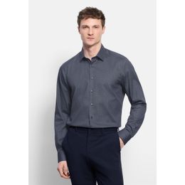 OLYMP Herren Businesshemd "OLYMP Level Five, Body Fit, Kent", grau, Gr. 40, 97% Baumwolle, 3% Elastolefin, Hemden