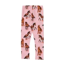 Walkiddy Leggings 'Walkiddy - Graceful Horses Leggings' girl size 80 Brown / Pink / White