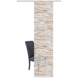 Schiebegardine Home Wohnideen, B:60cm H:245cm, beige, Polyester, Wohnzimmer, Gardinen, "WALLI", HxB: 245x60