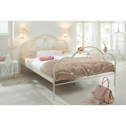 Metallbett Home Affaire, L:205cm, wei&szlig;, Betten, "TOPSELLER", mit aufwendiger Verzierung, romantischer Stil