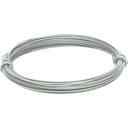 Pflanzschnur Windhager, B:0,14cm L:2.000cmsilber, Stahl, Seile, "f&uuml;r Garten-, Binde- und Bastelarbeiten, Gartendraht aus Zink", Blumendraht