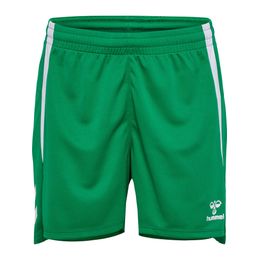 Hummel Sportshorts 'Lead 2.0' Damen Gr&ouml;&szlig;e XS hellgrau / gr&uuml;n