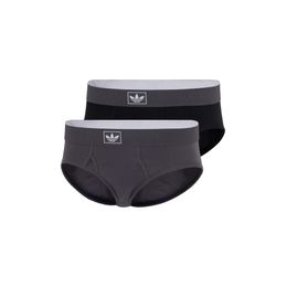 adidas originals Slip ' Comfort Cotton Rib ' Herren Gr&ouml;&szlig;e S grau / schwarz