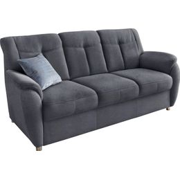 Sit & More 3-Sitzer SIT & MORE, B:189cm H:91cm T:90cm, grau, Luxus-Microfaser ALTARA NUBUCK (100% Polyester) / Struktur fein (100% Polyester);Luxus-Microfaser