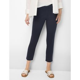 Damen Caprihose "Style PAMINA 6/8", blau, Gr. 36, RAPHAELA BY Brax, Web, 96% Baumwolle, 4% Elasthan, Hosen