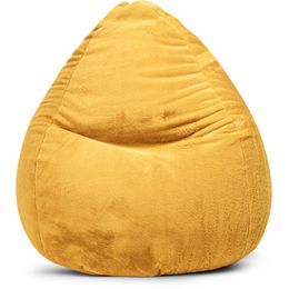 Sitzsack MAGMA HEIMTEX, B:130cm, gelb, Bezug: 100% Polyester, Kinderzimmer, Sitzs&auml;cke, "Beanbag SOFTY XXL"