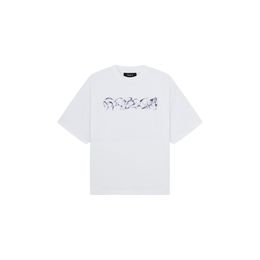 FAVELA T-Shirt 'Slice' Herren Gr&ouml;&szlig;e M helllila / schwarz / wei&szlig;