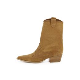 Evita Cowboy Stiefel 'GINEVRA' Damen Gr&ouml;&szlig;e 37 hellbraun