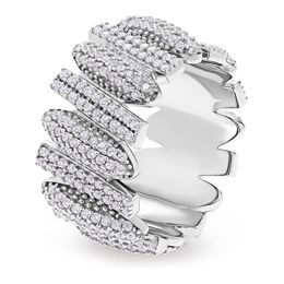 JETTE Ring female size 57 Silver / Transparent