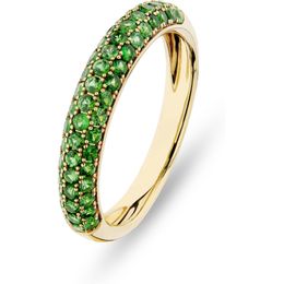 GUIA Ring Damen Gr&ouml;&szlig;e 50 gold / gr&uuml;n