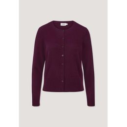 hessnatur Strickjacke in bordeaux | Gr.: XXL