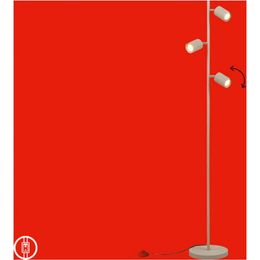 LED Stehlampe "IDA", 3, &Oslash; 220cm H: 141cm, 1 Stk., wei&szlig;, Briloner Leuchten, Wohnzimmer, Leuchten, 22x141 cm, Wohnzimmer, Schlafzimmer, B&uuml;ro