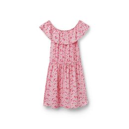 Tezenis Kleid M&auml;dchen Gr&ouml;&szlig;e 116/122 hellgelb / pink / rosa