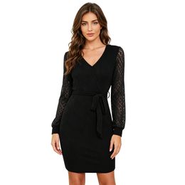Kojooin Kleid Damen Gr&ouml;&szlig;e 42 schwarz Sommerkleid