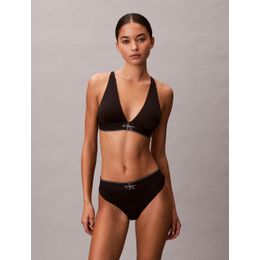 Damen Triangel-BH "LIGHTLY LINED TRIANGLE", Calvin Klein Underwear, Gr. M, schwarz, Jersey, Obermaterial: 92% Polyester, 8% Elasthan, unifarben, BHs,