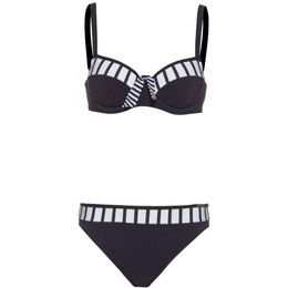 Sunflair Bikini Damen Gr&ouml;&szlig;e L nachtblau / wei&szlig;