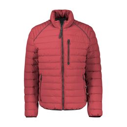 Lerros Herren Blousonschwarz muted rot, Gr. L, Web, Obermaterial: 100% Polyester, Jacken, Light Weight mit Rei&szlig;verschluss und Stehkragen