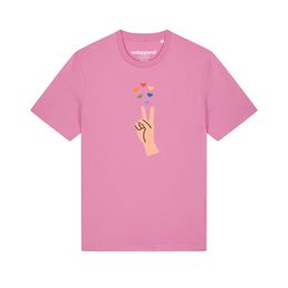 Watapparel T-Shirt 'Spread Love' Herren Gr&ouml;&szlig;e S beige / gelb / rosa / rot