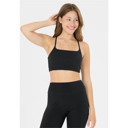 ENDURANCE ATHLECIA ATHLECIA Damen Sport-BH "Blossom", Gr. S, schwarz, 23% Elasthan, 77% Polyamid, unifarben, BHs, 2er-Pack mit leichtem Support