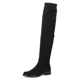 Caprice Damen Overkneestiefel, Gr. 37,5, schwarz, Textil, Schuhe, mit XS-Stretchschaft, vegane Verarbeitung