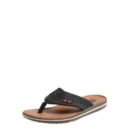 Rieker T-Bar Sandals 'Comfy' male size 46 Black