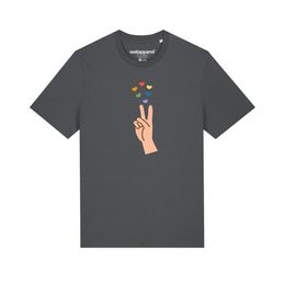 Watapparel T-Shirt 'Spread Love' Herren Gr&ouml;&szlig;e XS grau / anthrazit