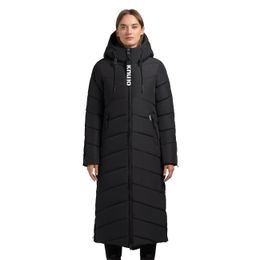 Khujo Damen Steppmantel "STAMA", schwarz, Gr. S, unifarben, Web, Obermaterial: 100% Polyester. Futter: 100% Nylon. Wattierung: 100% Polyester,