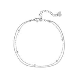 Hey Happiness Fu&szlig;schmuck 'Sea Beads' Damen Gr&ouml;&szlig;e One Size silber