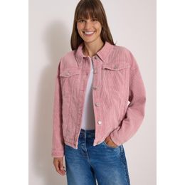 Cecil Damen Cordjacke, rosa, Gr. M, unifarben, Cord, 100% Baumwolle, Jacken, aus reiner Baumwolle