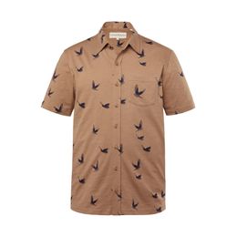 JP1880 Button Up Shirt male size XXXL Light brown / mottled black