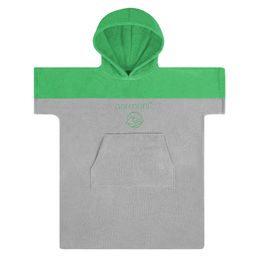 Normani Badeponcho 'Puwai' Jungen Gr&ouml;&szlig;e 140/158 grau / gr&uuml;n