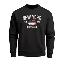 Neverless Sweatshirt 'Brooklyn New York' Herren Gr&ouml;&szlig;e 5XL schwarz