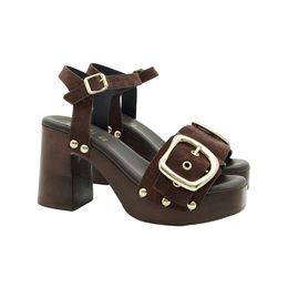 Desa Riemensandale 'Plateau-Sandalen' Damen Gr&ouml;&szlig;e 36 braun