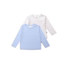 Liliput Langarmshirt Jungen Gr&ouml;&szlig;e 50/56 hellblau / wei&szlig;